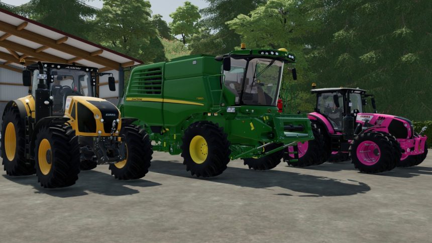 Combine harvesters / tractors V1.0 – FS22 mod
