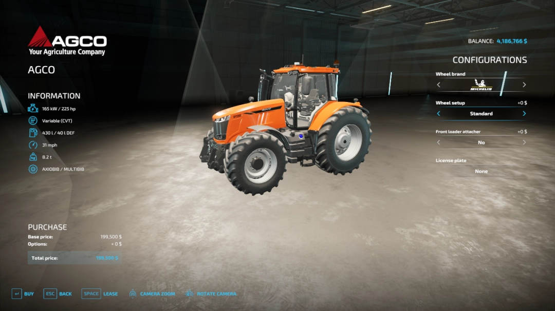 Agco DT205B – FS22 mod