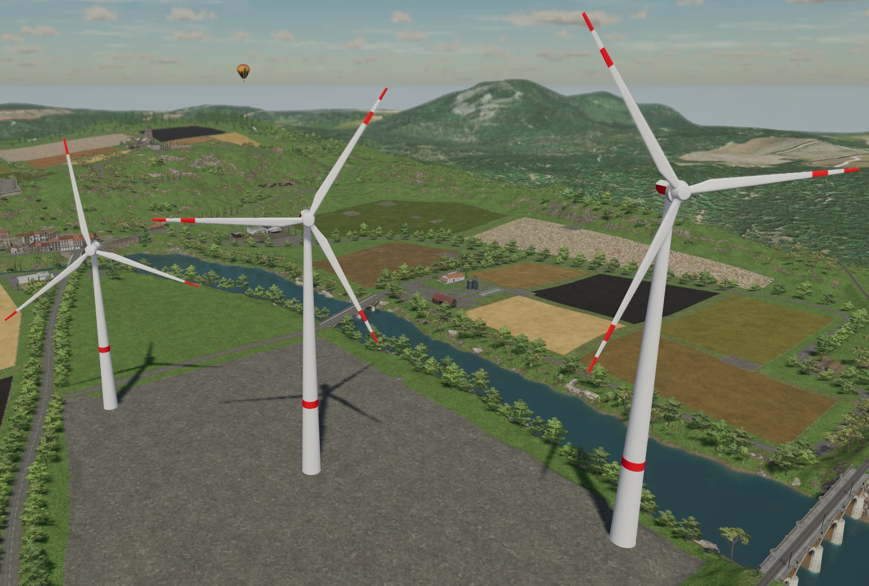 ENERCON EP5 WINDTURBINES V1.4 – FS22 mod