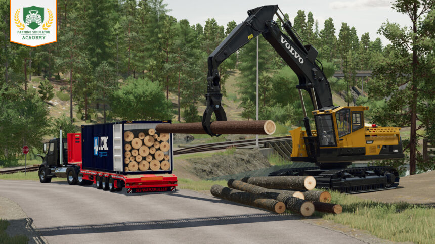 Farming Simulator 22: How to Use Yarders to Transport Logs