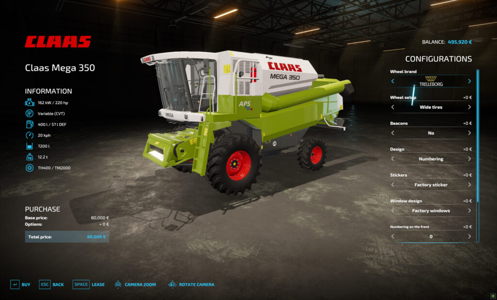Claas Mega Pack V1.0 – FS22 mod