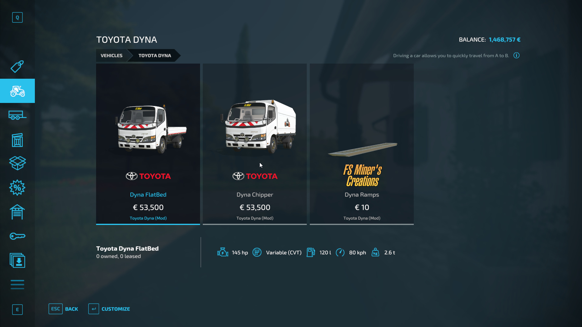Toyota Dyna Pack V1.0 – FS22 mod