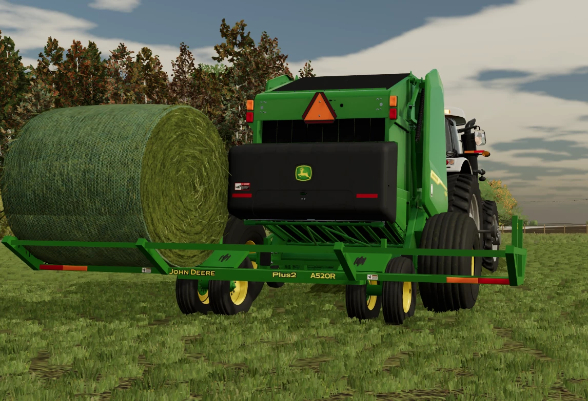 John Deere 561R + A520R Accumulator Revamped V1.0 – FS22 mod